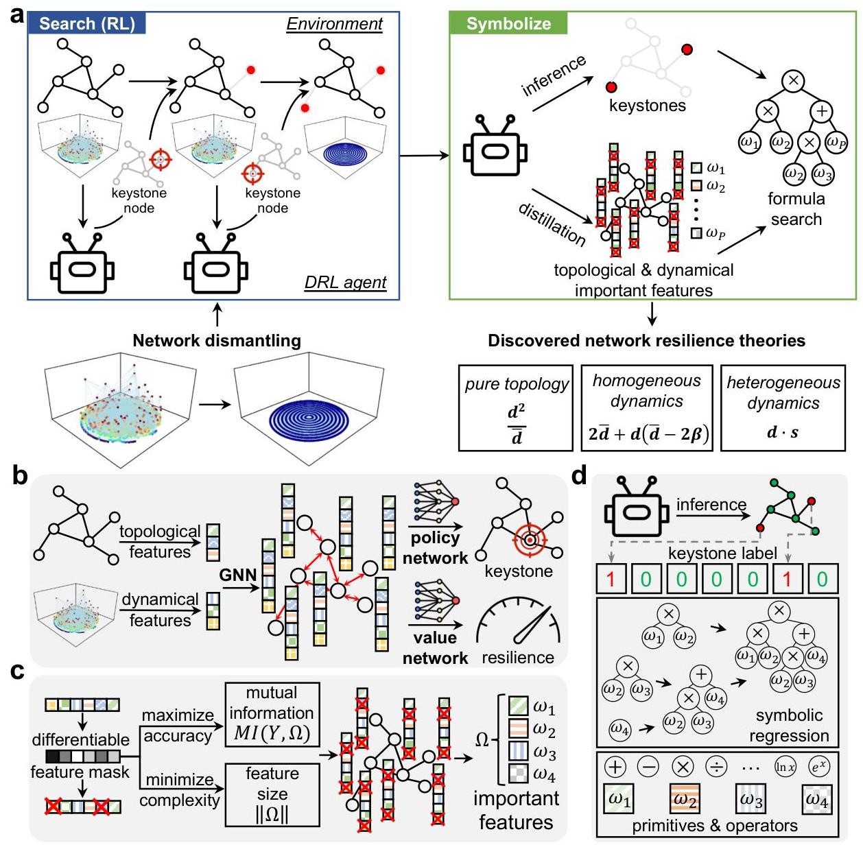 Advancing network resilience theories with symbolized reinforcement ...