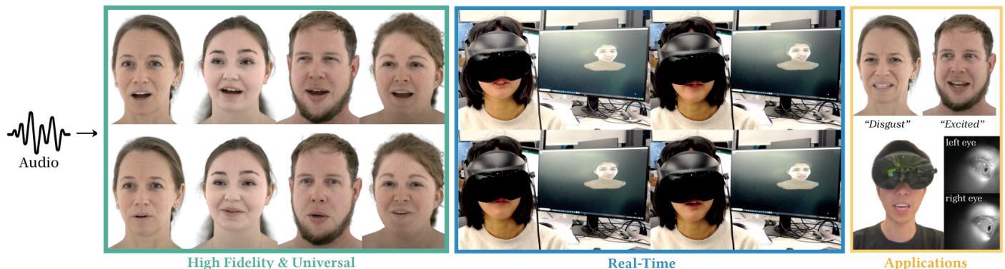 Audio Driven Real-Time Facial Animation for Social Telepresence | alphaXiv