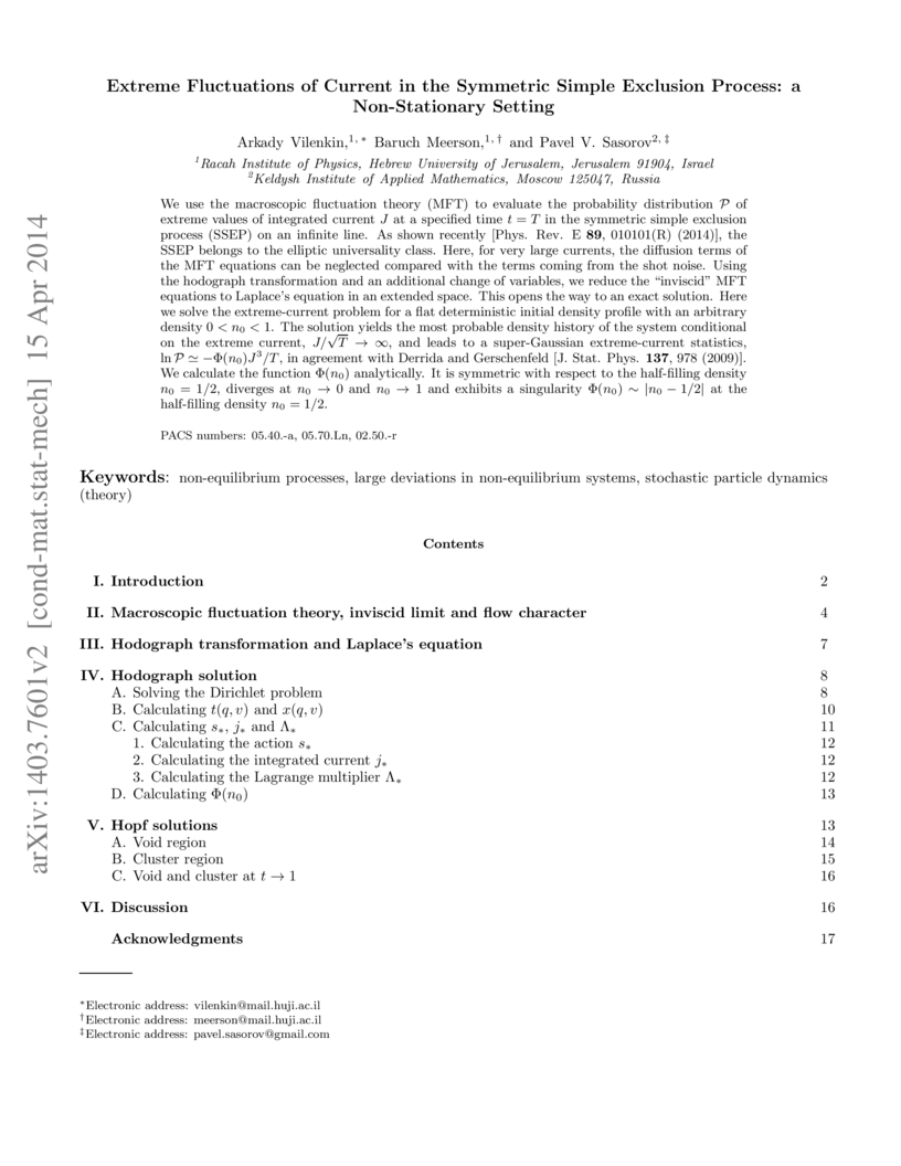 Extreme Fluctuations of Current in the Symmetric Simple Exclusion ...