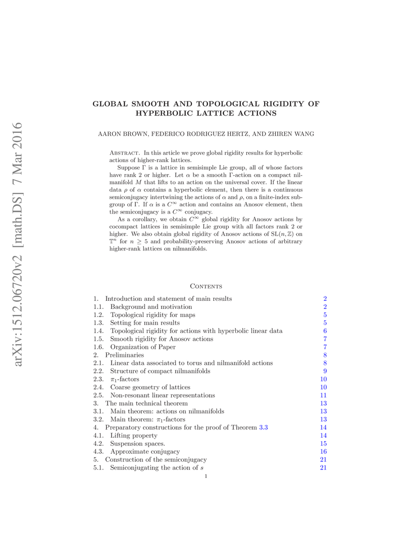 Global smooth and topological rigidity of hyperbolic lattice actions ...