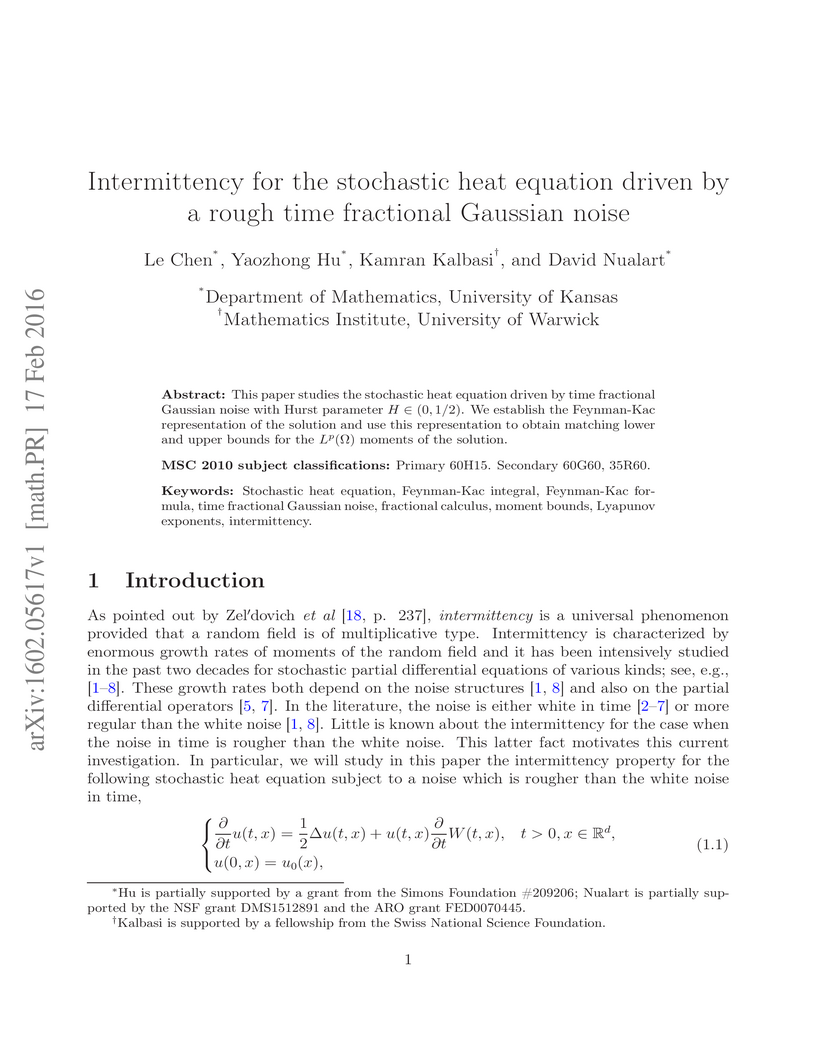 Intermittency for the stochastic heat equation driven by a rough time fractional Gaussian noise ...