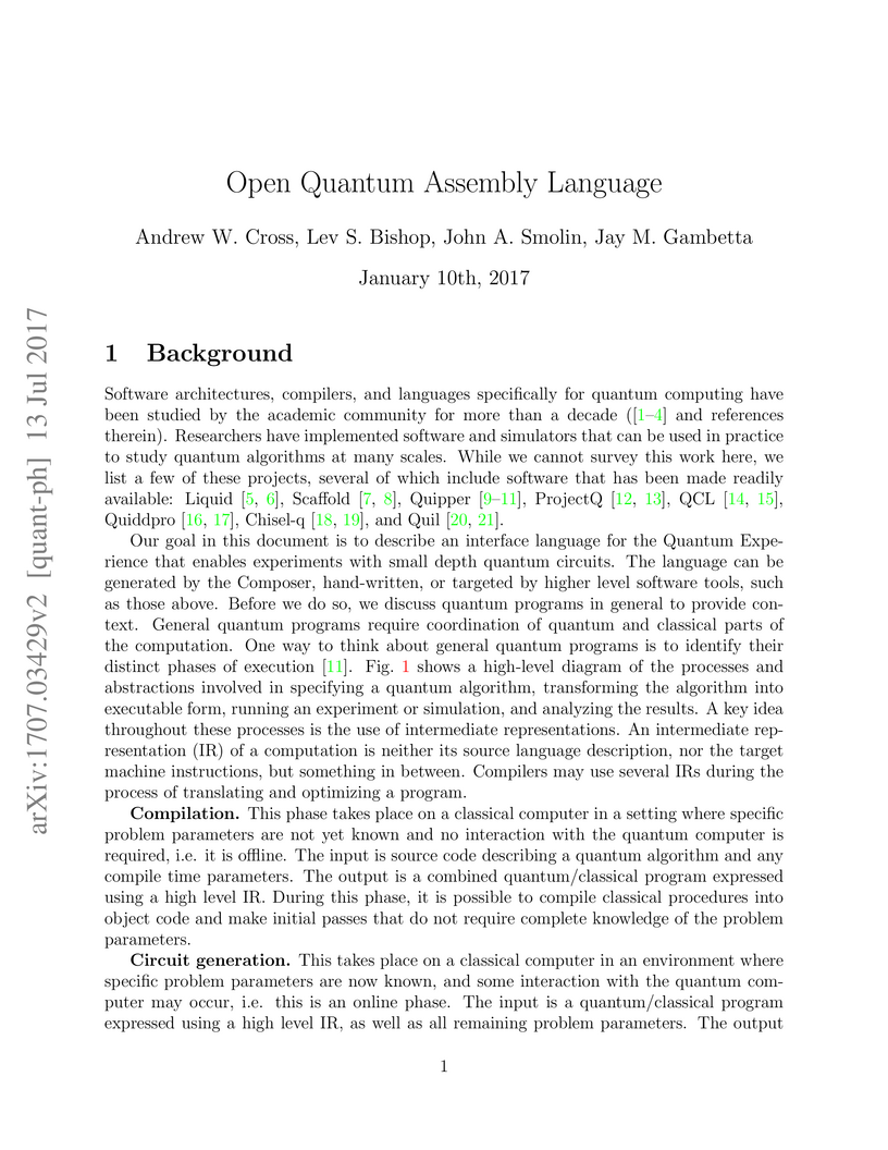 Open Quantum Assembly Language | alphaXiv