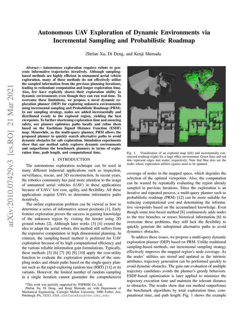 Autonomous UAV Exploration of Dynamic Environments via Incremental Sampling and Probabilistic ...