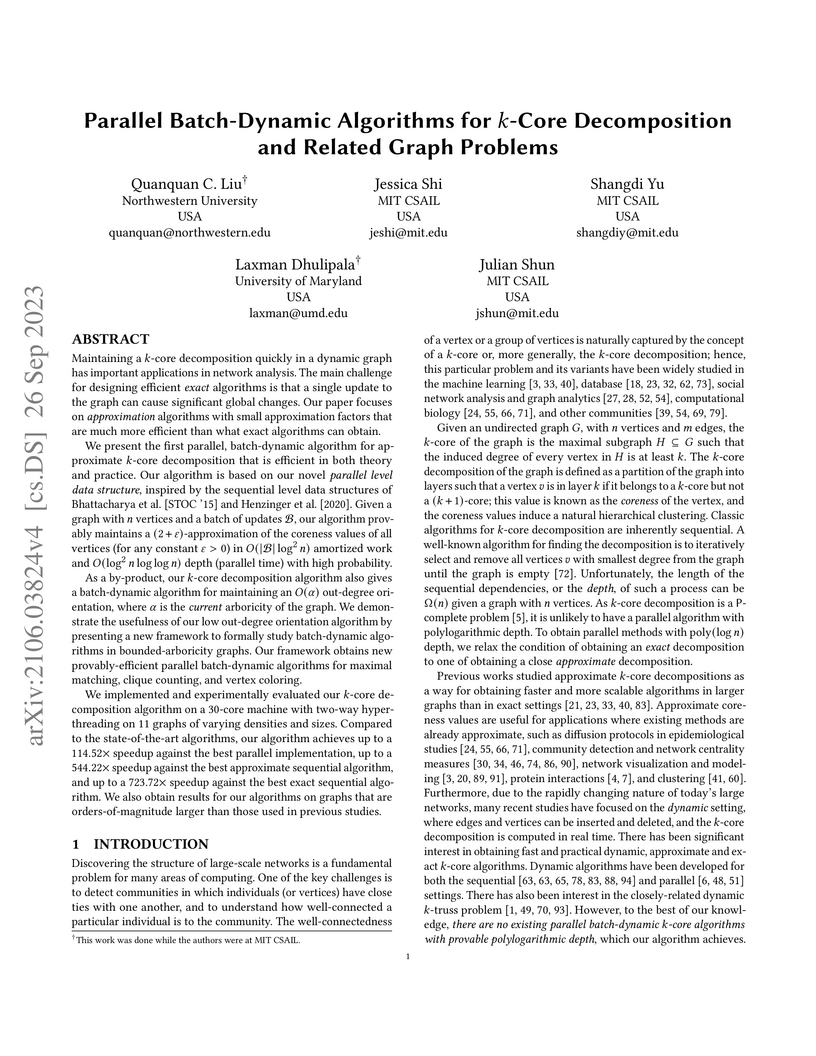 Parallel Batch-Dynamic Algorithms for $k$-Core Decomposition and ...