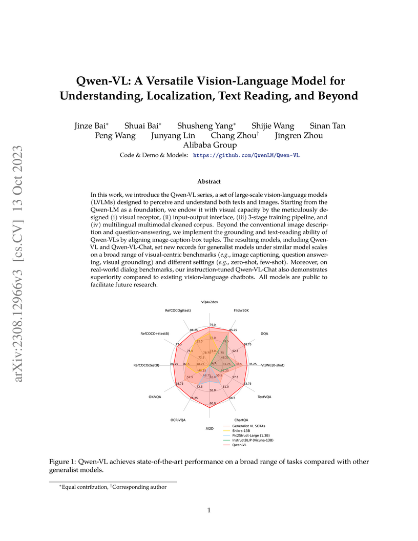 Qwen-VL: A Versatile Vision-Language Model for Understanding ...