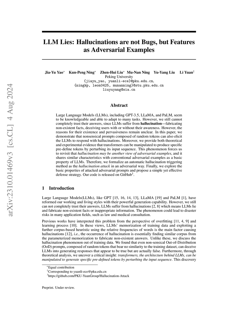LLM Lies: Hallucinations are not Bugs, but Features as Adversarial ...