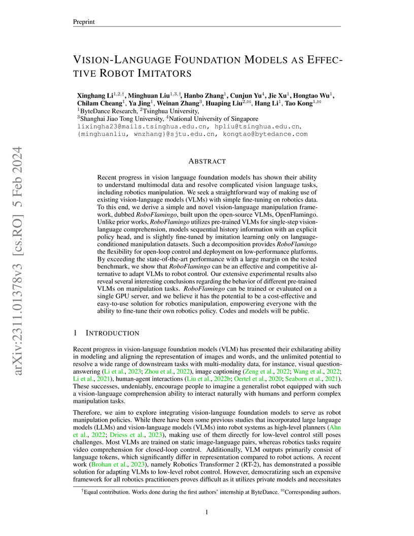 Vision-Language Foundation Models as Effective Robot Imitators | alphaXiv