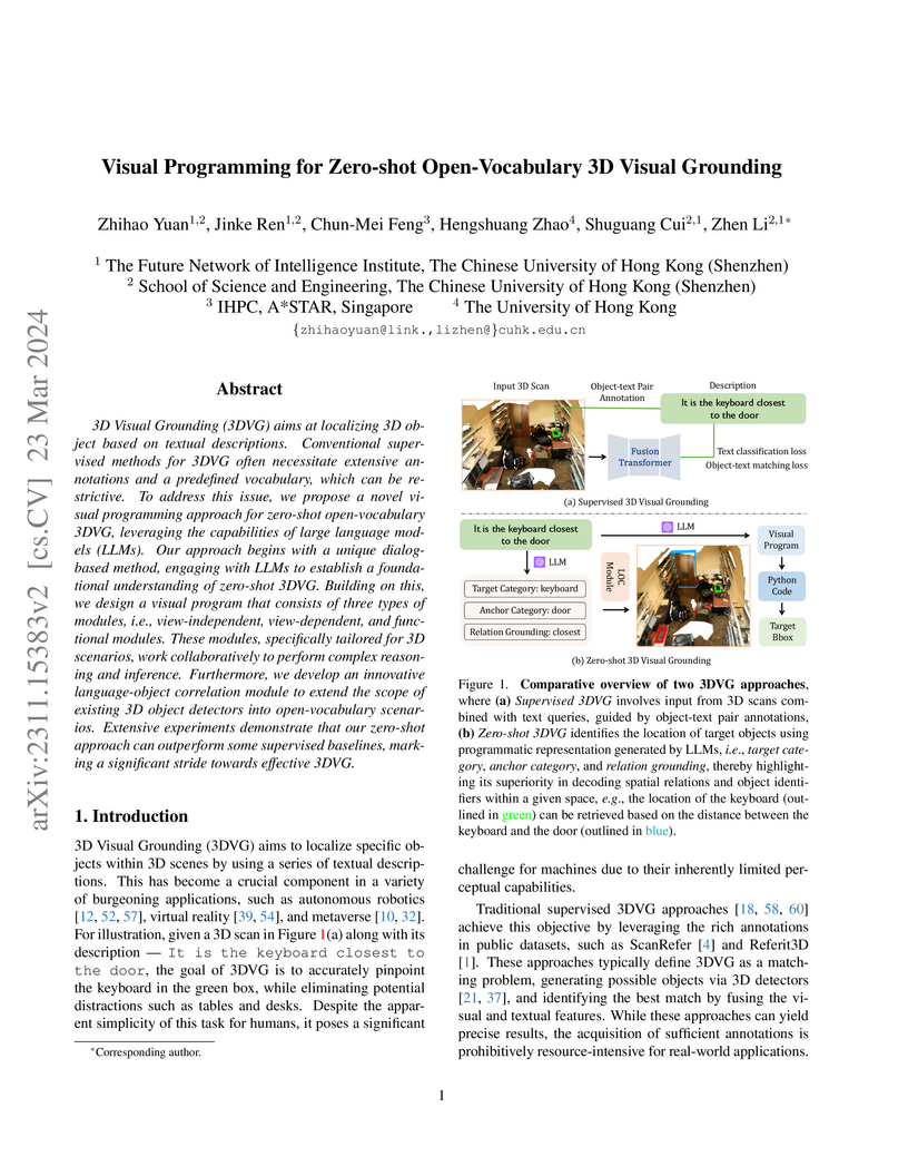 Visual Programming for Zero-shot Open-Vocabulary 3D Visual Grounding | alphaXiv