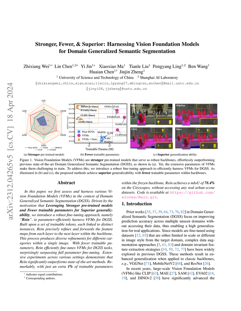 Stronger, Fewer, & Superior: Harnessing Vision Foundation Models for Domain Generalized Semantic ...
