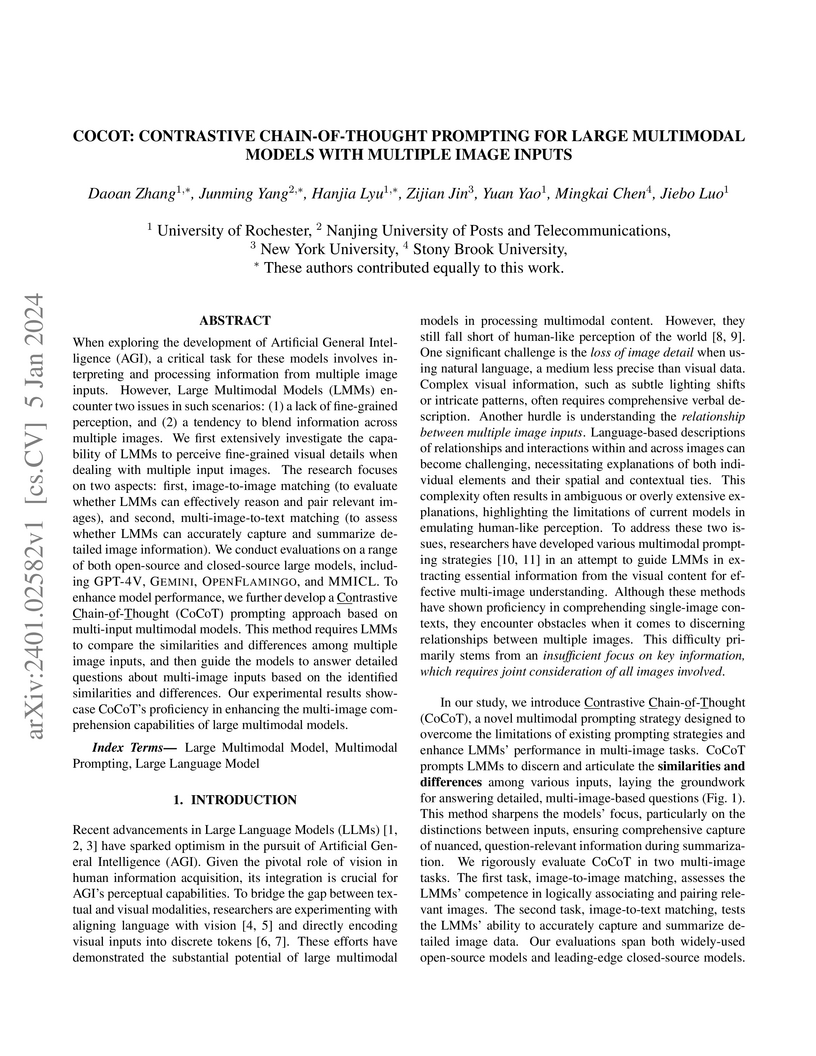 CoCoT: Contrastive Chain-of-Thought Prompting for Large Multimodal Models with Multiple Image ...