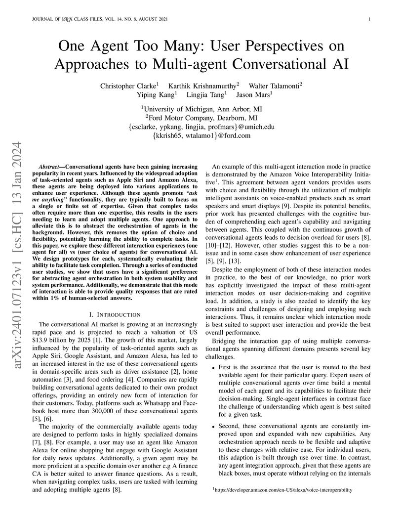 One Agent Too Many: User Perspectives on Approaches to Multi-agent ...