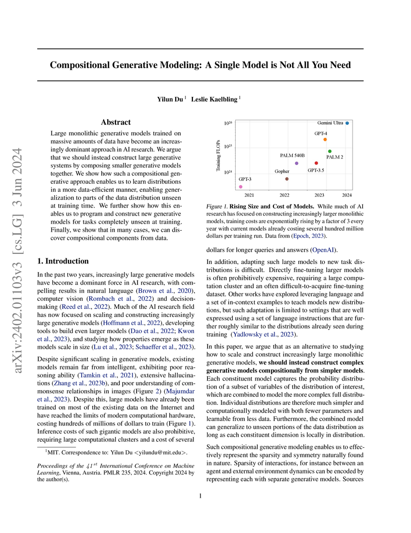 Compositional Generative Modeling: A Single Model is Not All You Need | alphaXiv
