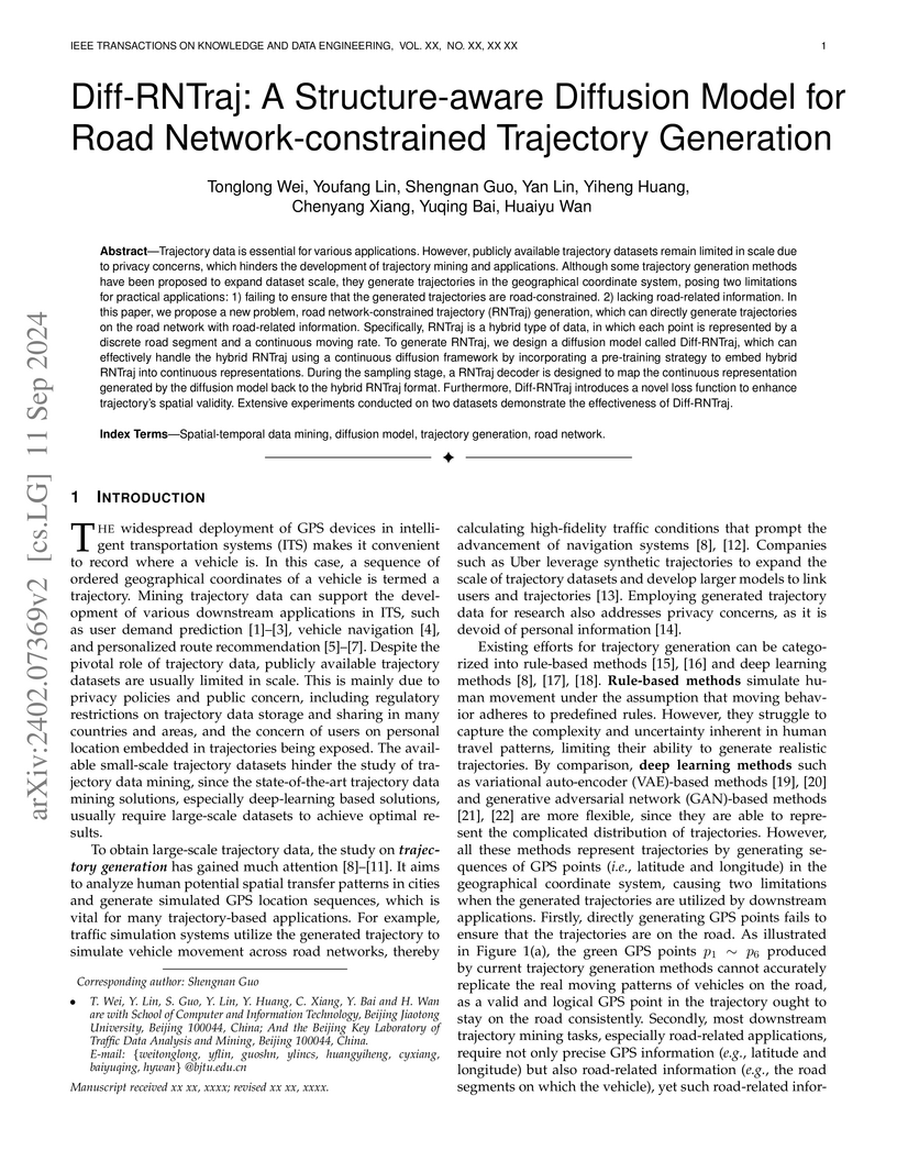 Diff-RNTraj: A Structure-aware Diffusion Model for Road Network ...