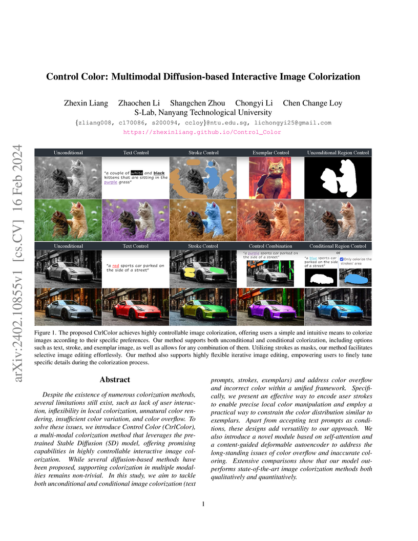 Control Color: Multimodal Diffusion-based Interactive Image Colorization | alphaXiv