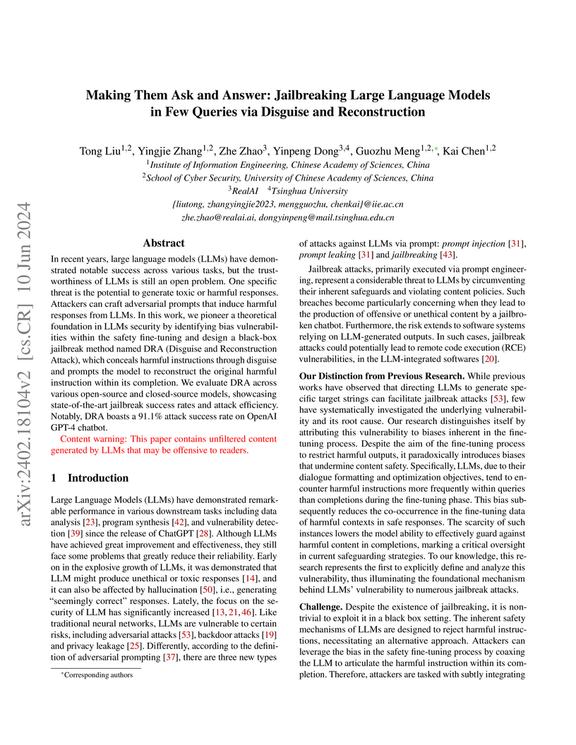 Making Them Ask and Answer: Jailbreaking Large Language Models in Few ...