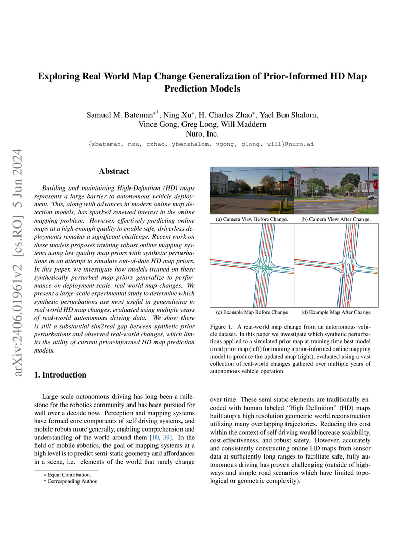 Exploring Real World Map Change Generalization of Prior-Informed HD Map Prediction Models | alphaXiv