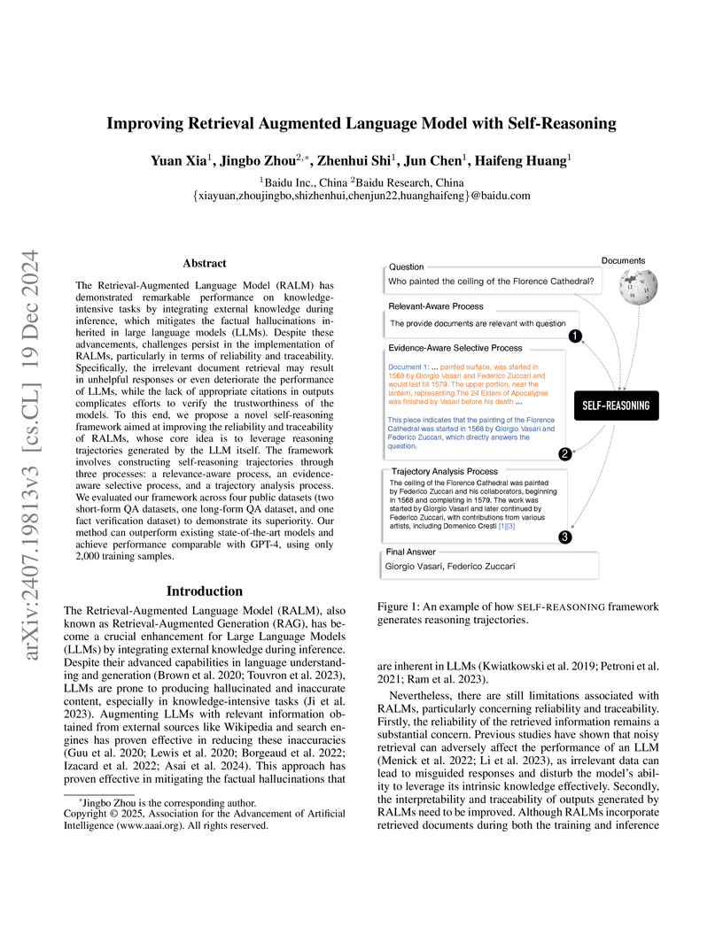 Improving Retrieval Augmented Language Model with Self-Reasoning | alphaXiv