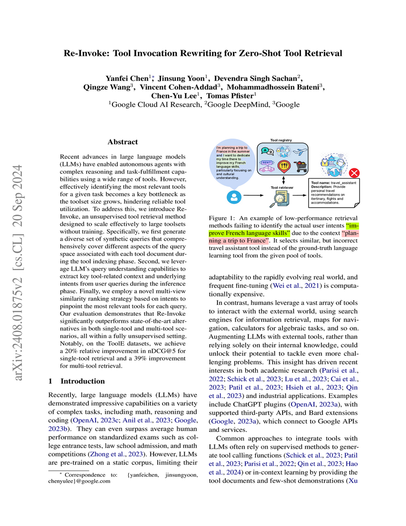 Re-Invoke: Tool Invocation Rewriting for Zero-Shot Tool Retrieval ...