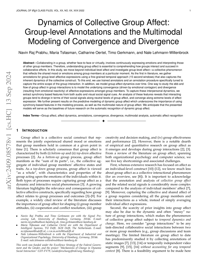 Dynamics of Collective Group Affect: Group-level Annotations and the ...