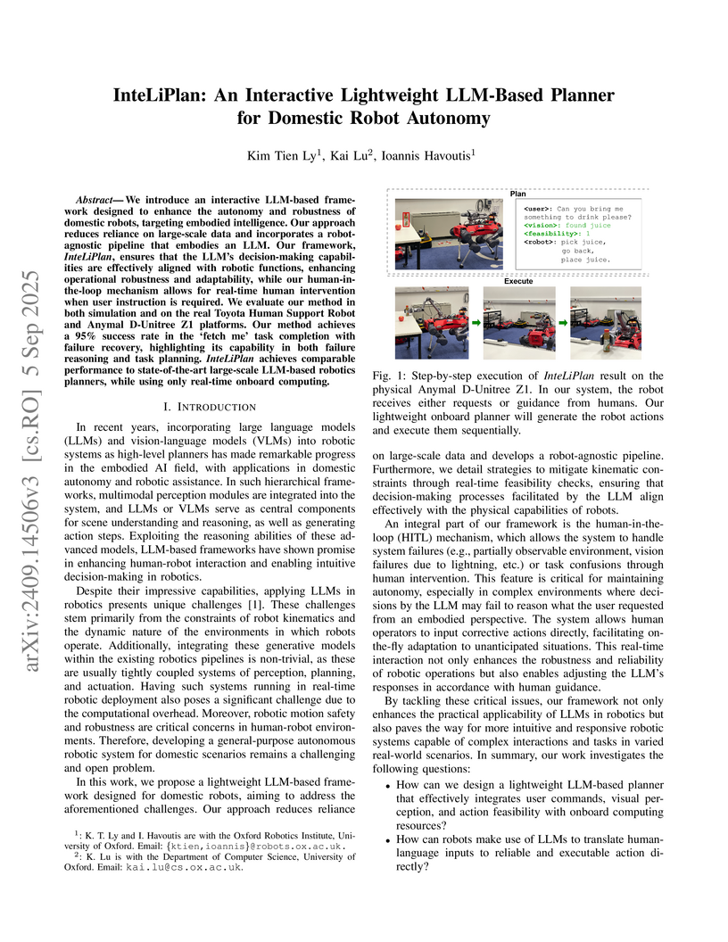 InteLiPlan: An Interactive Lightweight LLM-Based Planner for Domestic ...