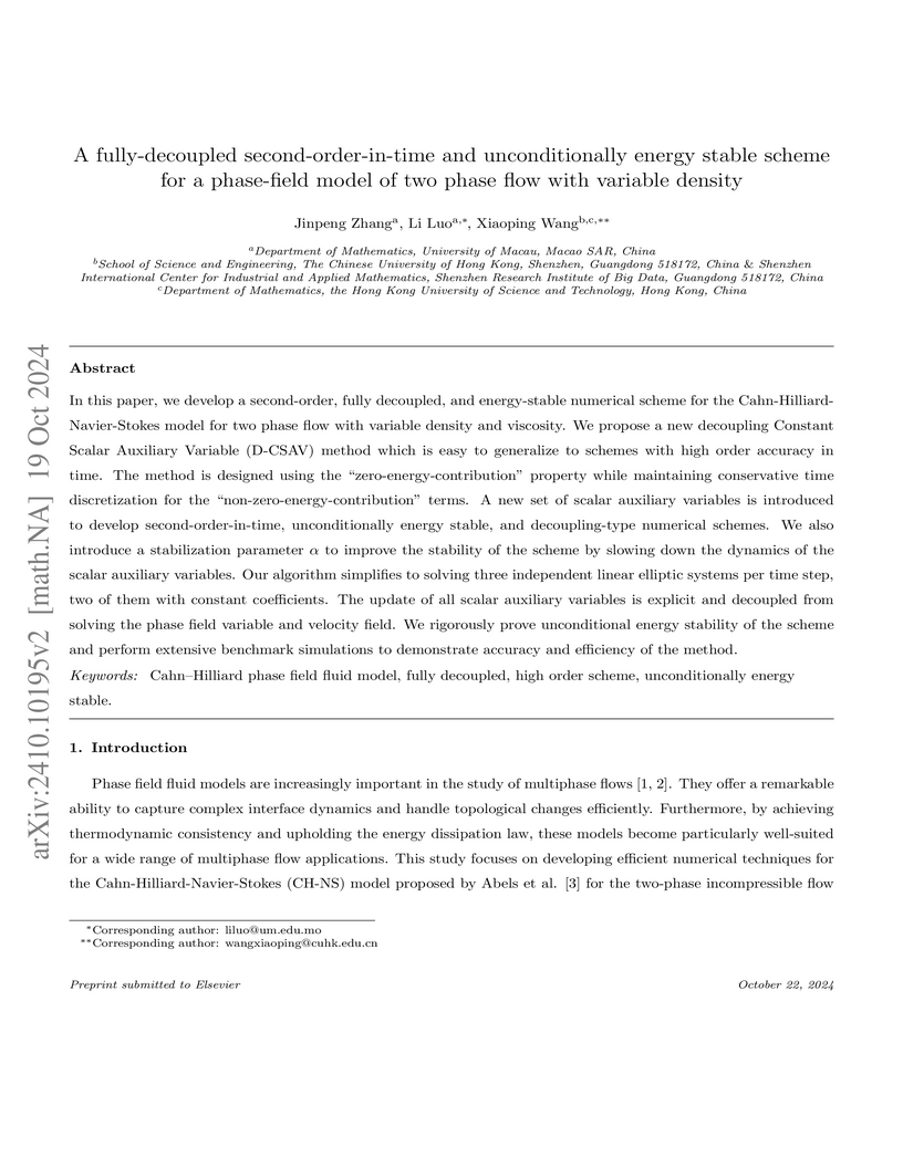 A fully-decoupled second-order-in-time and unconditionally energy stable scheme for a phase ...