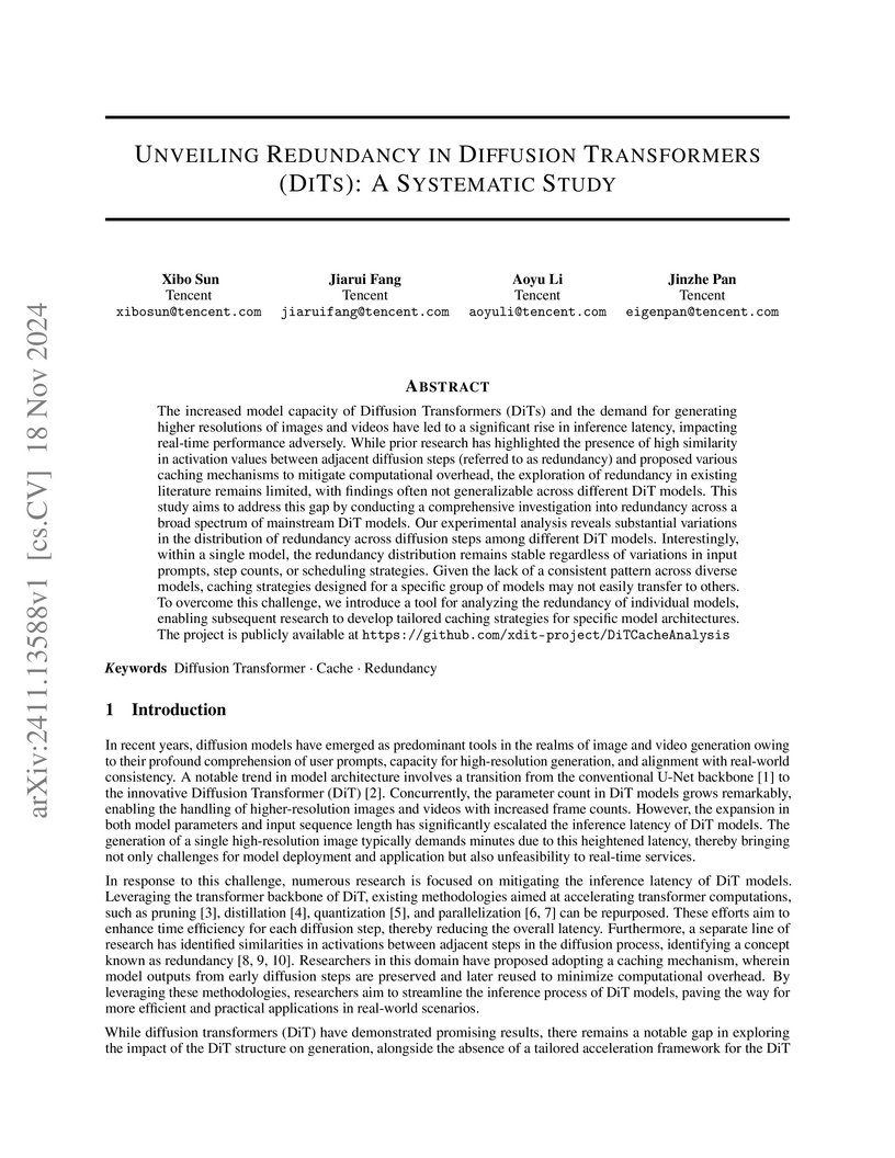 Unveiling Redundancy in Diffusion Transformers (DiTs): A Systematic ...