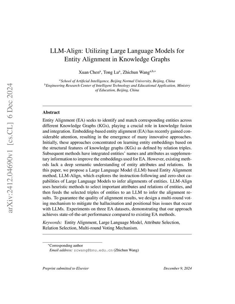 LLM-Align: Utilizing Large Language Models for Entity Alignment in ...