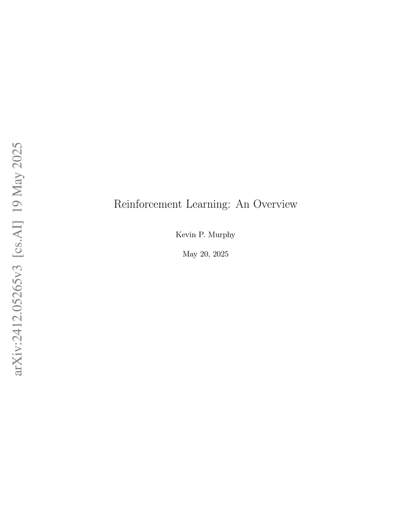 Reinforcement Learning: An Overview | alphaXiv
