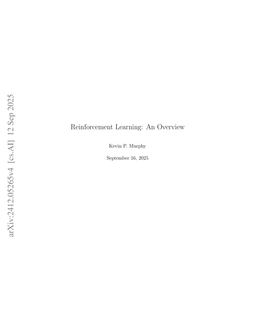 Reinforcement Learning: An Overview | alphaXiv