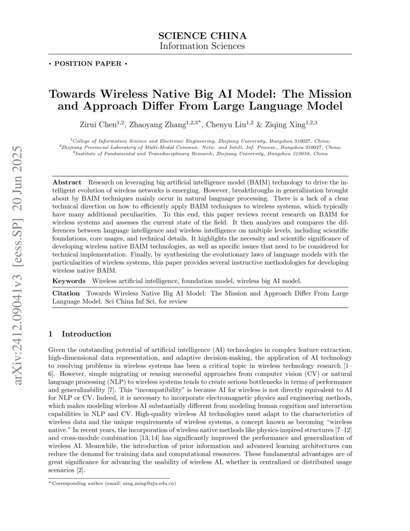 Towards Wireless Native Big AI Model: The Mission and Approach Differ From Large Language Model ...