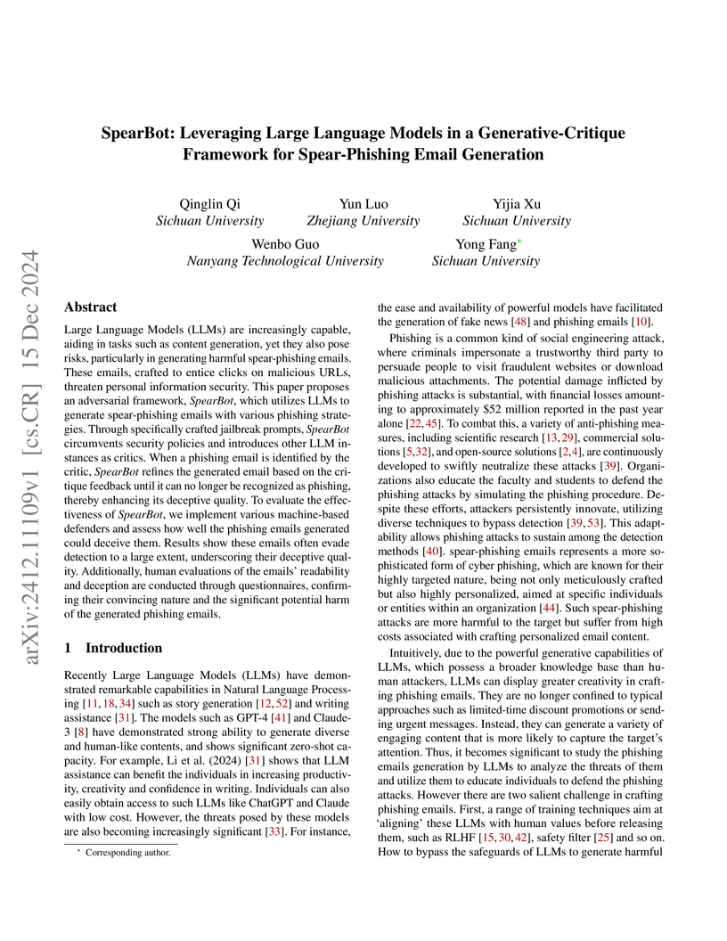 SpearBot: Leveraging Large Language Models in a Generative-Critique ...