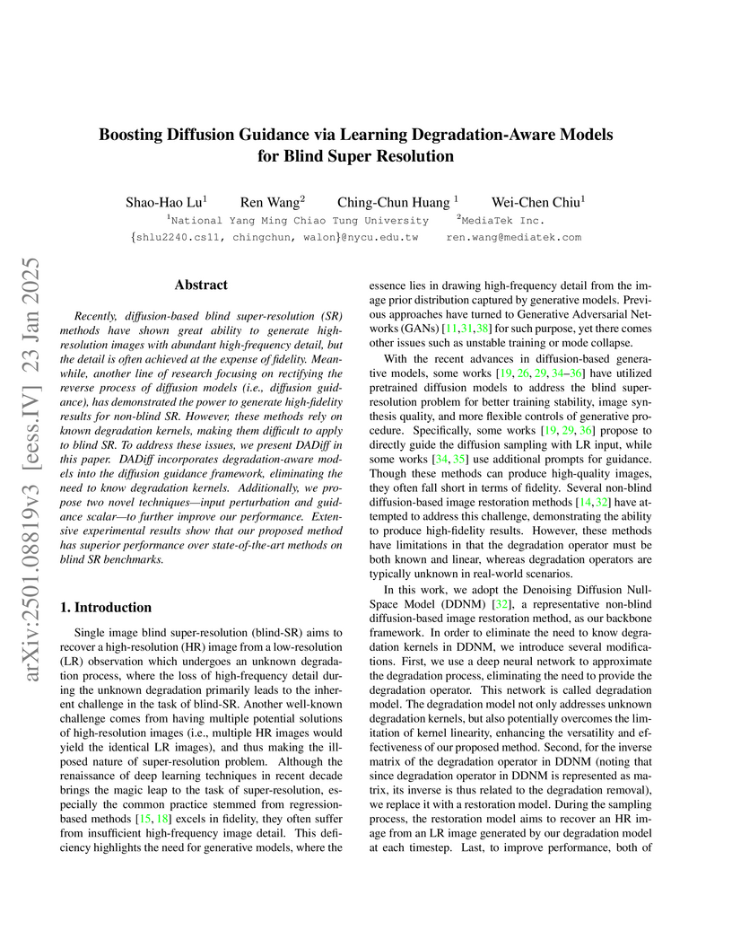 Boosting Diffusion Guidance via Learning Degradation-Aware Models for Blind Super Resolution ...