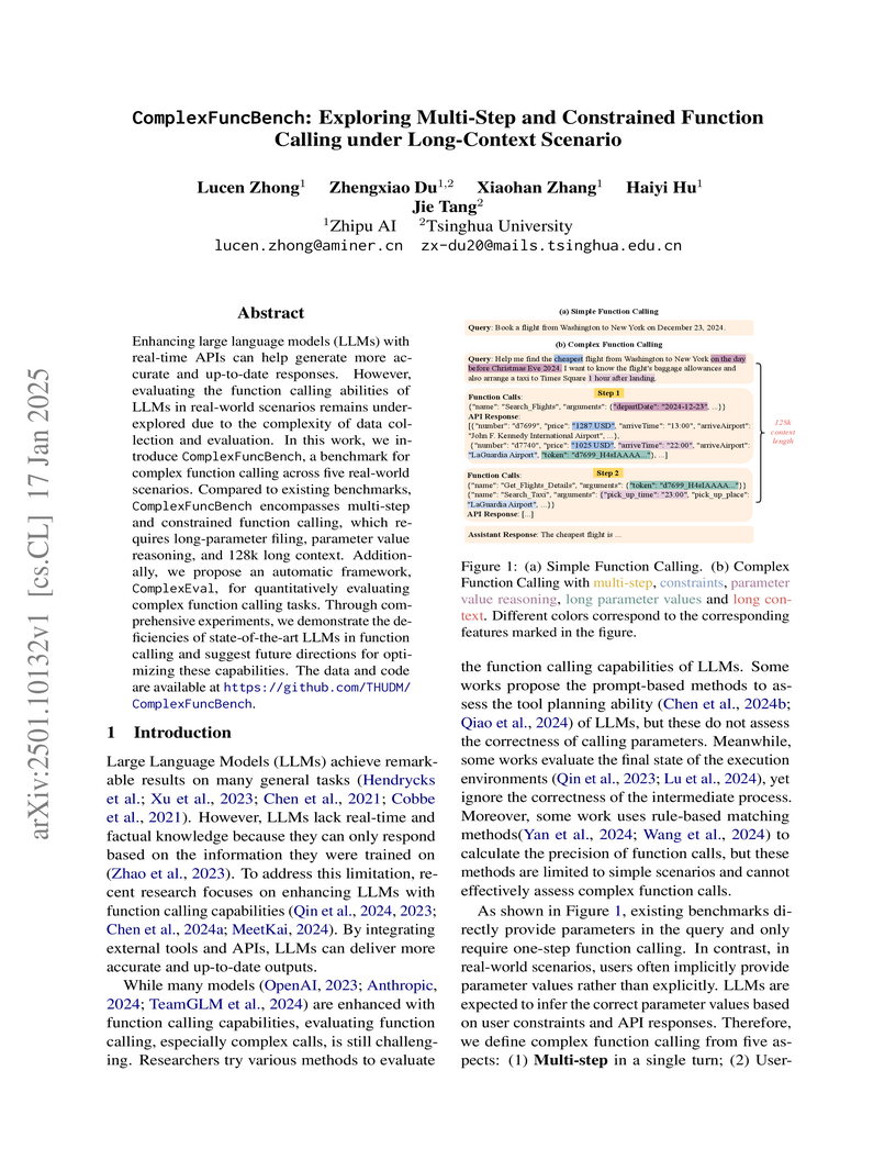 ComplexFuncBench: Exploring Multi-Step and Constrained Function Calling under Long-Context ...