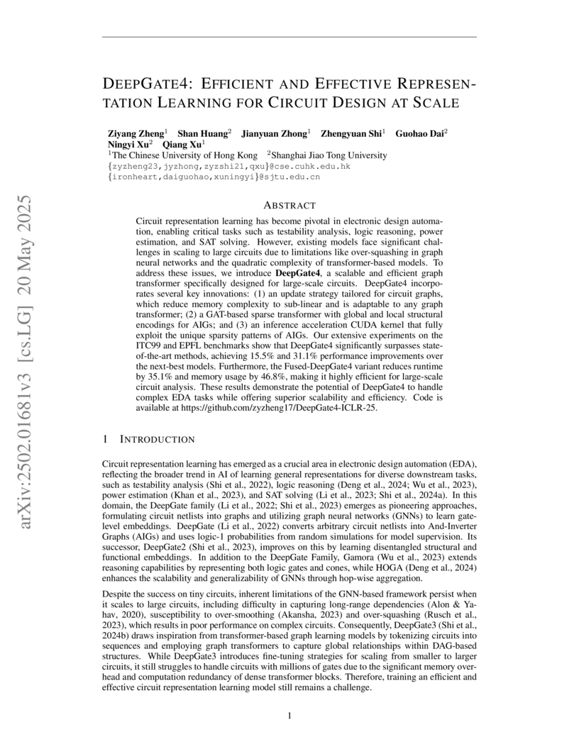 DeepGate4: Efficient and Effective Representation Learning for Circuit ...