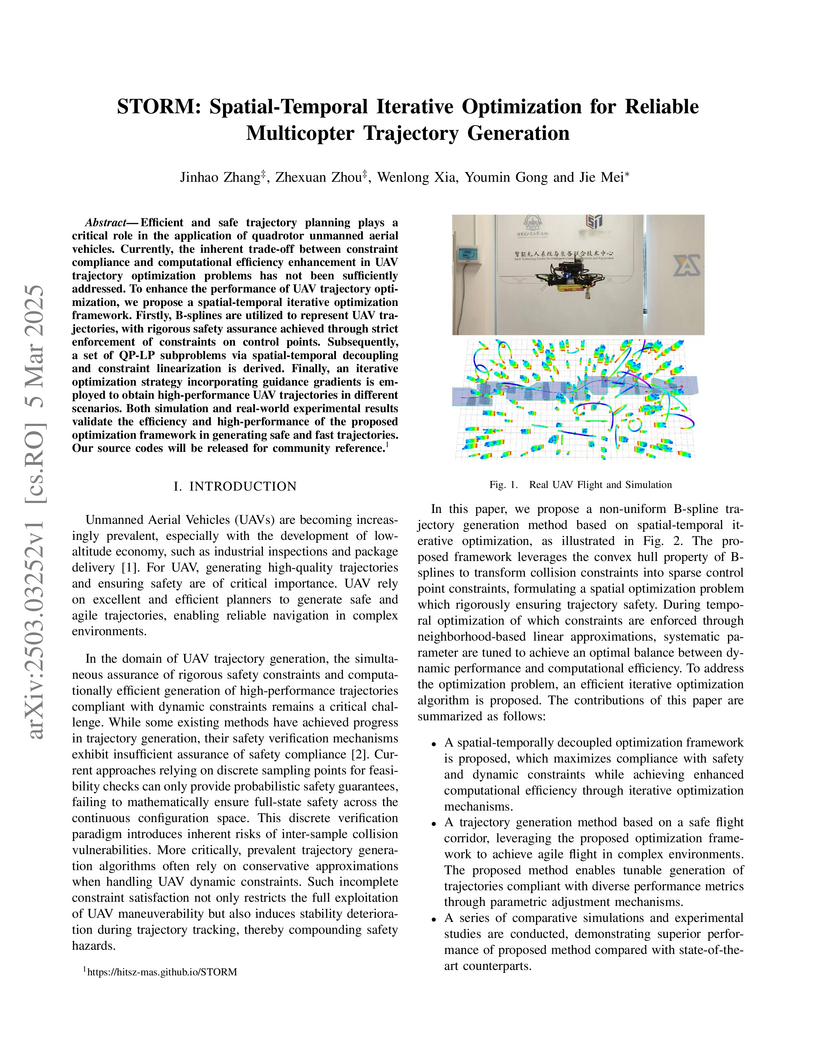 STORM: Spatial-Temporal Iterative Optimization for Reliable Multicopter Trajectory Generation ...