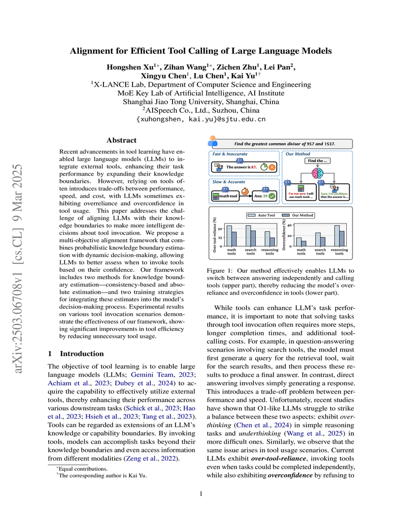 Alignment for Efficient Tool Calling of Large Language Models | alphaXiv