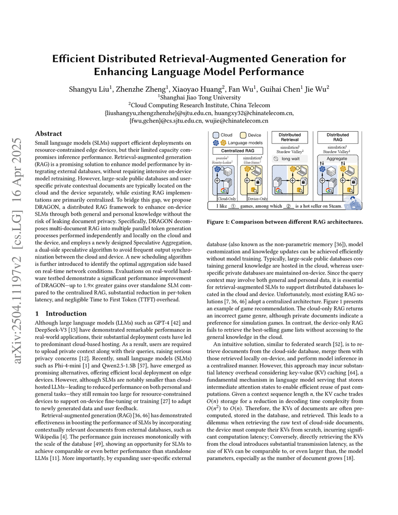 Efficient Distributed Retrieval-Augmented Generation for Enhancing Language Model Performance ...
