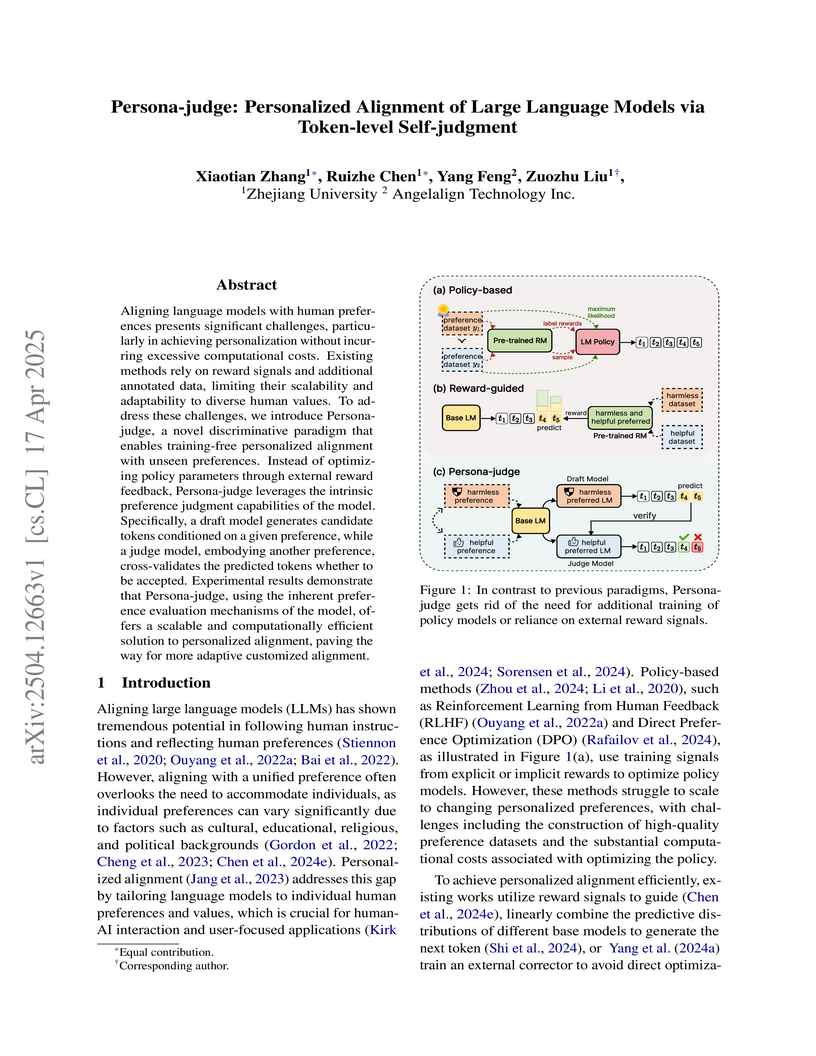 Persona-judge: Personalized Alignment of Large Language Models via ...