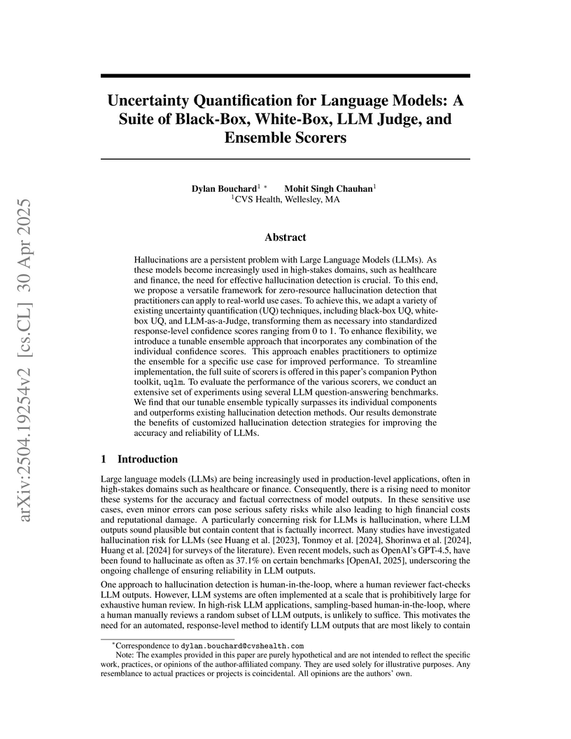 Uncertainty Quantification for Language Models: A Suite of Black-Box, White-Box, LLM Judge, and ...
