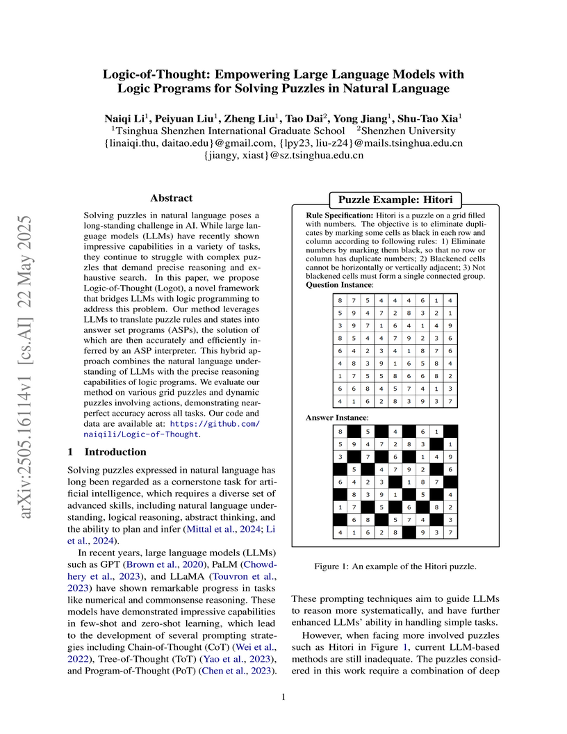 Logic-of-Thought: Empowering Large Language Models with Logic Programs ...