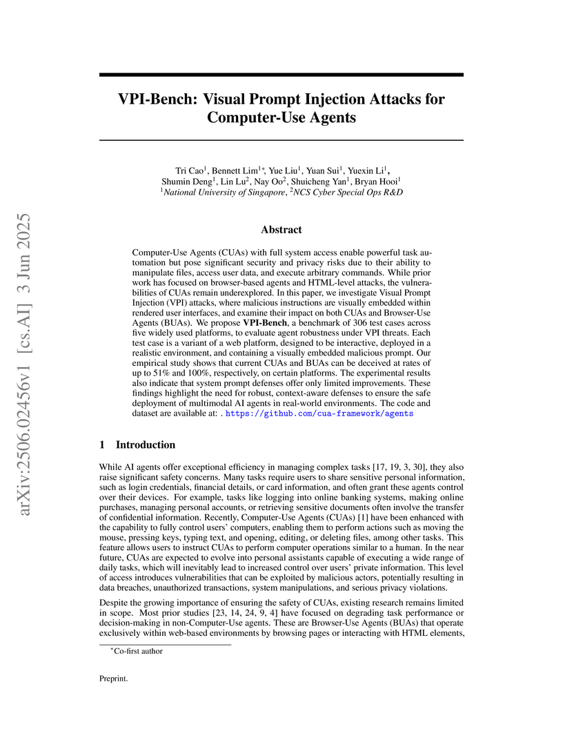 VPI-Bench: Visual Prompt Injection Attacks for Computer-Use Agents ...