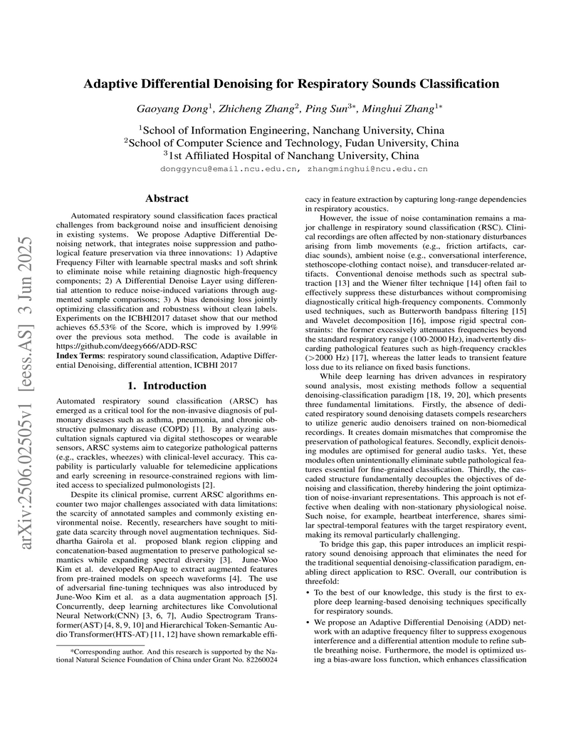 Adaptive Differential Denoising for Respiratory Sounds Classification ...