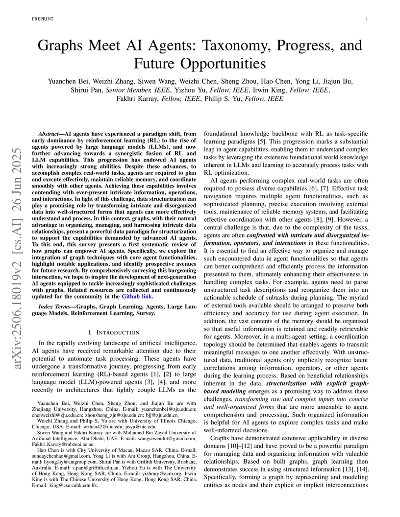 Graphs Meet AI Agents: Taxonomy, Progress, and Future Opportunities ...