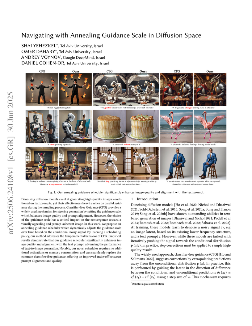 Navigating with Annealing Guidance Scale in Diffusion Space | alphaXiv