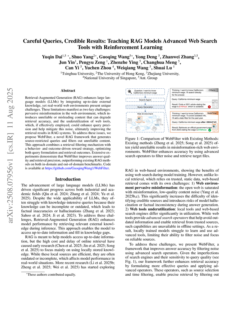 Careful Queries, Credible Results: Teaching RAG Models Advanced Web Search Tools with ...