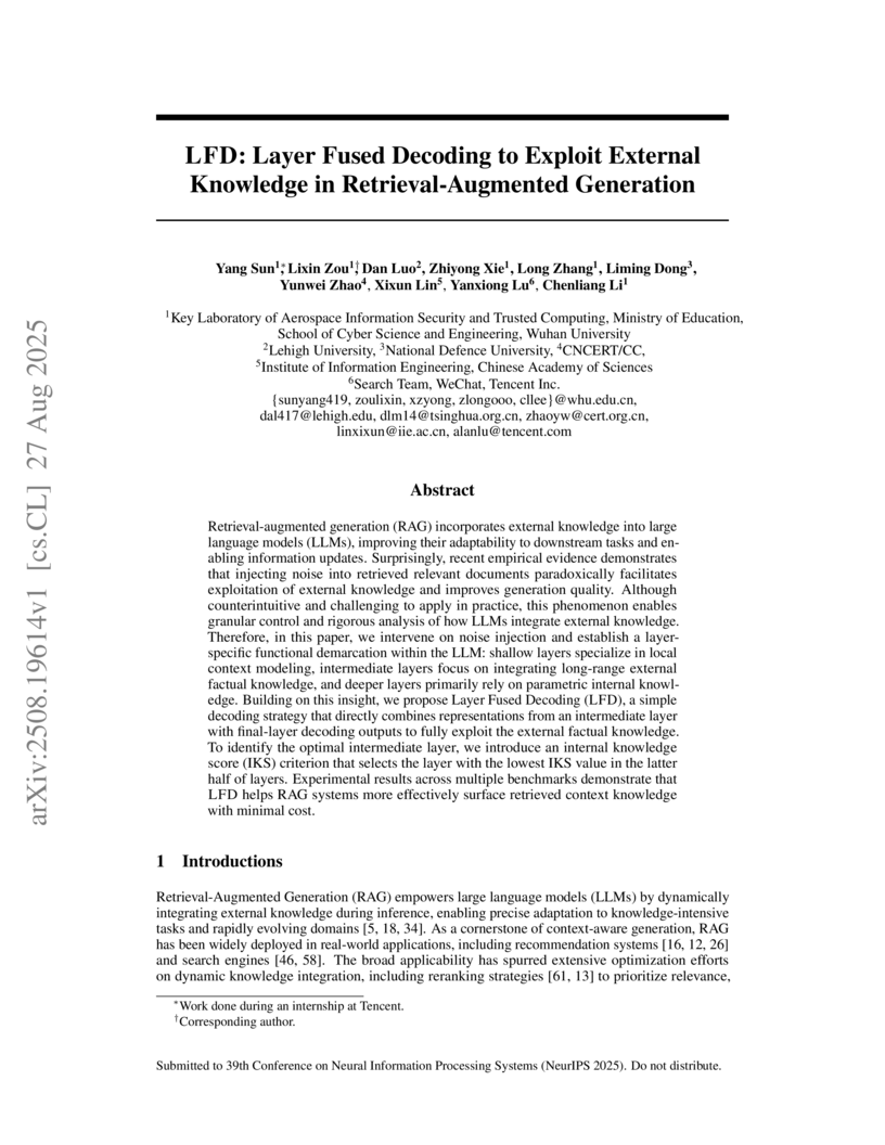 LFD: Layer Fused Decoding to Exploit External Knowledge in Retrieval ...