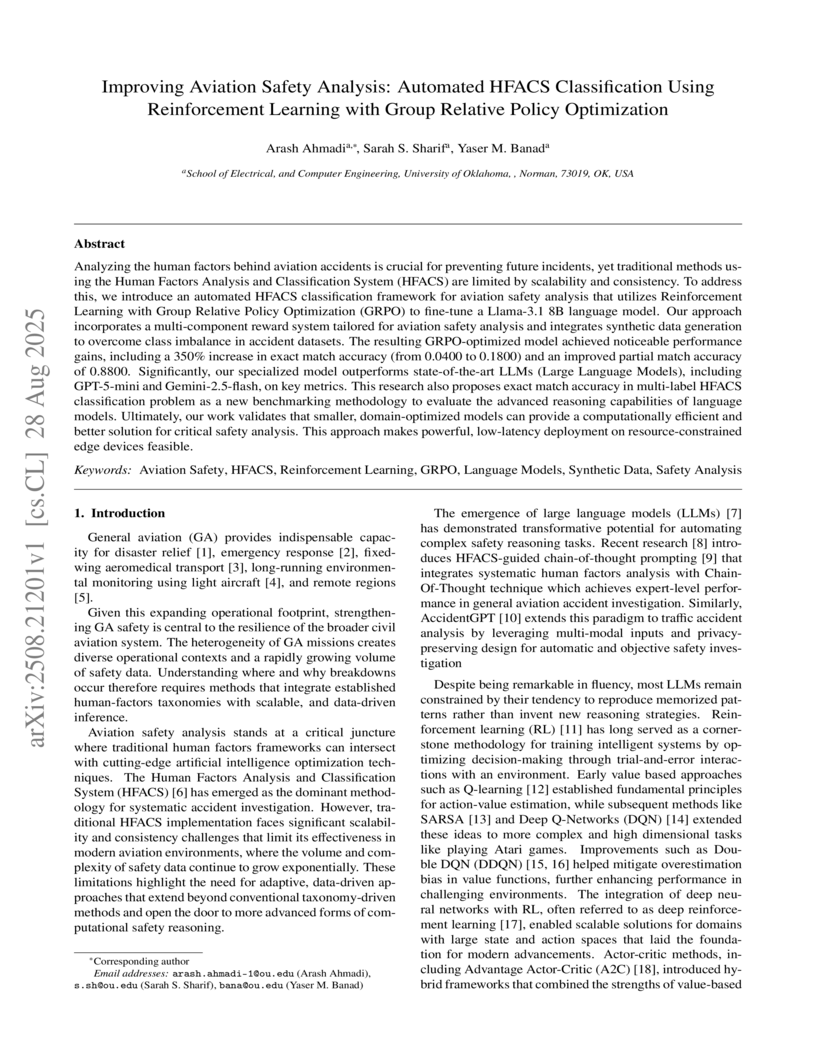 Improving Aviation Safety Analysis: Automated HFACS Classification ...
