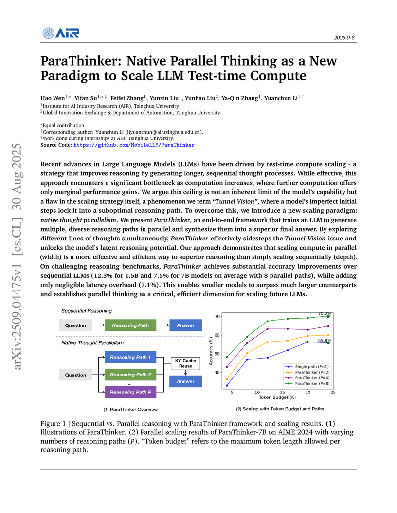 ParaThinker: Native Parallel Thinking as a New Paradigm to Scale LLM ...