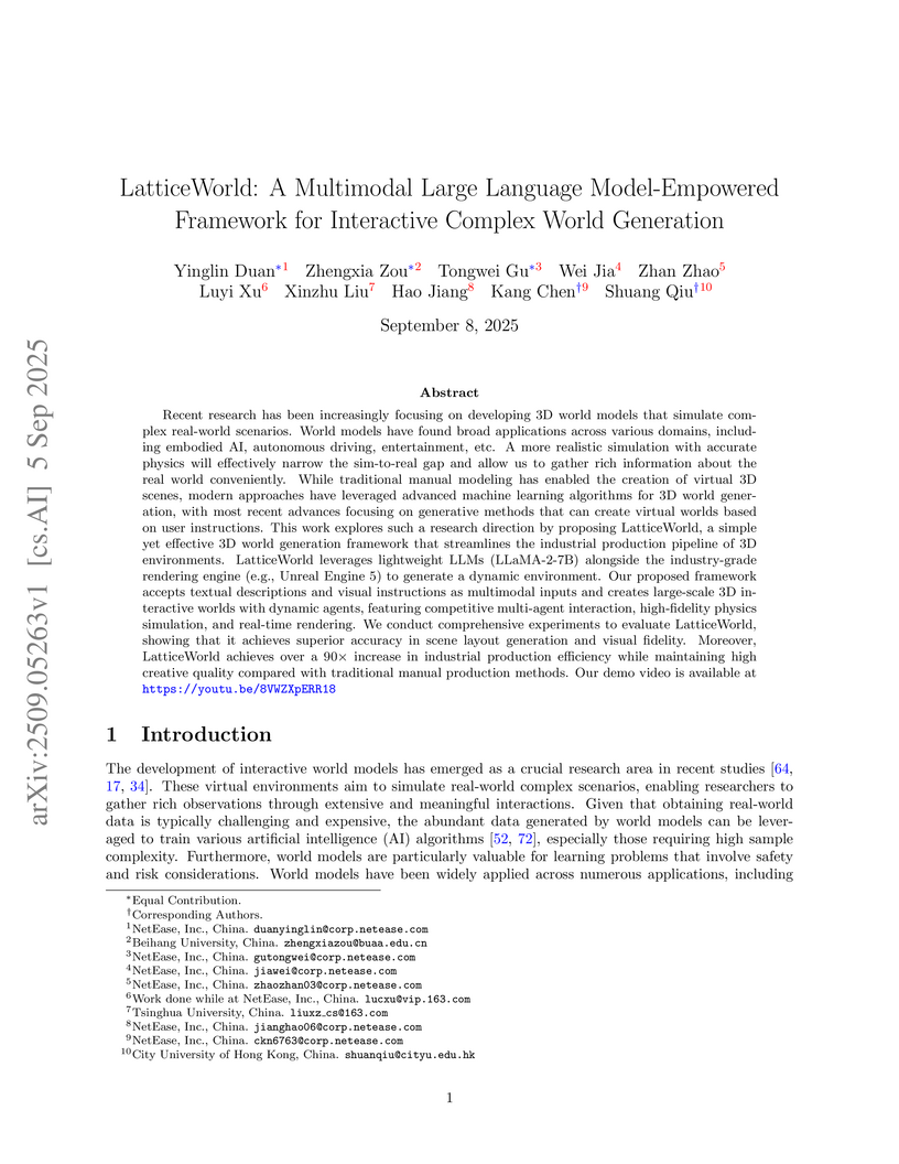 LatticeWorld: A Multimodal Large Language Model-Empowered Framework for Interactive Complex ...