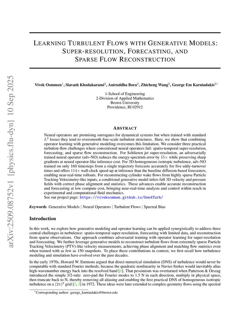 Learning Turbulent Flows with Generative Models: Super-resolution, Forecasting, and Sparse Flow ...